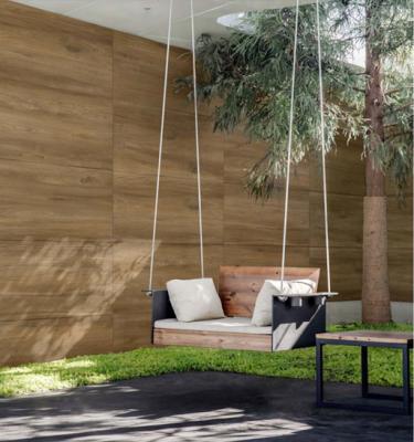 China Light Brown Wood Grain Matte Antique Outdoor Stone Tile 600x1200mm for sale