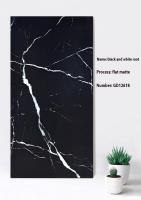 China 600x1200mm Flat Matte Black Gray Clay Curtain Wall Tile for sale