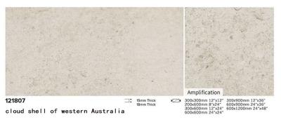 China Light Yellow Gray Porcelain Paving Tile 600x1200mm 18mm for sale
