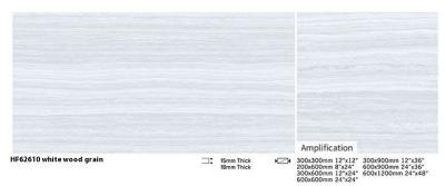 China Gray Wood Grain Clay Paving Tile 600x1200mm Acid-Resistant Outdoor for sale