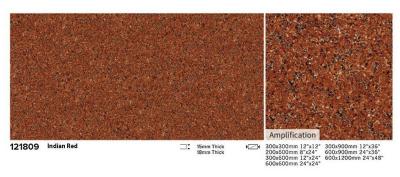 China Red Acid-Resistant Outdoor Clay Paving Tile 600x1200mm for sale