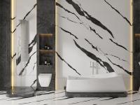 China White Polished Sintered Stone Slab 1420x2700mm Antibacterial Indoor for sale