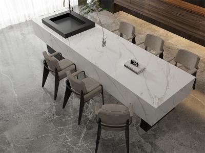China Non-Slip Polished Sintered Stone Slab 1420x2700mm White for sale