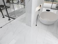 China White Carrara Polished Sintered Stone Slab 1420x2700mm for sale
