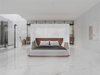 China White Carrara Polished Sintered Stone Slab 1420x2700mm for sale