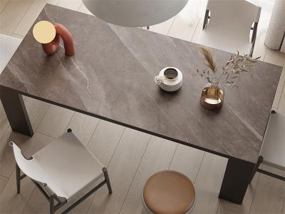 China Non-Slip Gray Sandstone Sintered Stone Slab 1420x2700mm for sale
