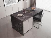 China 1420x2700mm Gray Anti-Slip Sintered Stone Slab for Indoor Flooring for sale