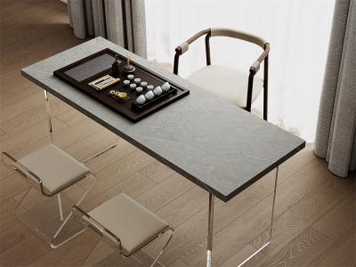 China 1420x2700mm Grey Matt AAA Sintered Stone Slab for Countertops for sale