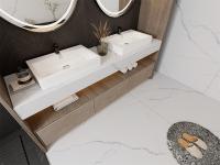 China Acid-Resistant Carrara Matt Sintered Stone Slab 1420x2700mm for sale