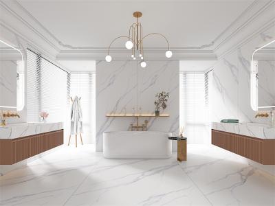 China Carrara White Matte Sintered Stone Slabs 1420x2700mm AAA Grade for sale