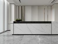 China Carrara Matte Sintered Stone Slabs 1420x2700mm Indoor for sale