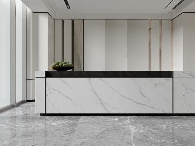 China Carrara Matte Sintered Stone Slabs 1420x2700mm Indoor for sale