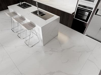 China 1420x2700mm Matt White Carrara Sintered Stone Slab for sale
