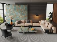 China Polished Sintered Stone Slab 1600x3200mm for Interior Walls for sale