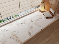 China Polished Yellow Sintered Stone Slab 1600x3200mm Indoor Floor for sale