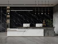 China Black Matte Sintered Stone Slab 1600x3200mm for Indoor Walls for sale