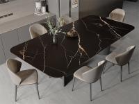 China Black Matt Sintered Stone Slab 1600x3200mm for Bedroom for sale