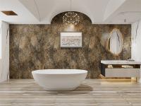 China 1600x3200mm Matt Sintered Stone Slab for Bathroom Wall for sale