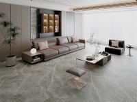China 1600x3200mm Gray Matt Sintered Stone Slab for Restaurant Floor for sale