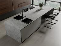 China Light Gray 1600x3200mm Matt Sintered Stone Slab for sale