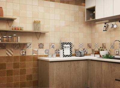 China Brown 300x600mm Ceramic Wall Tile for Kitchen - AAA Grade Clay for sale
