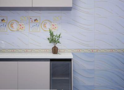 China Light Blue Ceramic Wall Tile 30x60cm AAA Grade ISO13006 for sale
