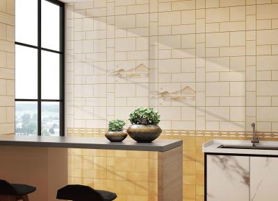 China 30x60cm Mirror Surface Ceramic Wall Tile for Living Room for sale