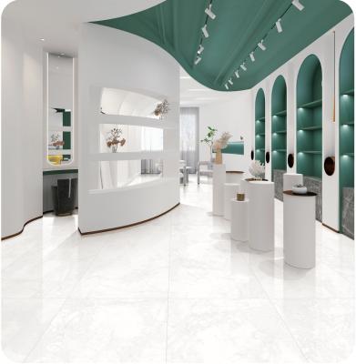 China 600x1200mm White Soft Glazed Porcelain Floor Tile AAA Grade for sale