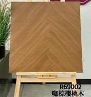 China 600x600mm Brown Herringbone Ceramic Floor Tile AAA Grade for sale