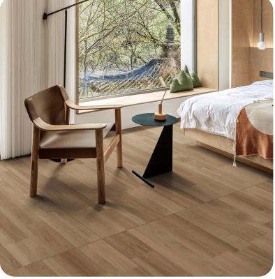 China Wood Look Porcelain Tile 600x1200mm Brown Waterproof Anti-Slip for sale