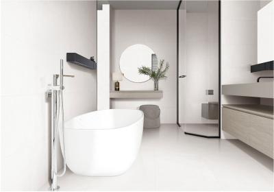 China 600x1200mm Cream-White Antibacterial Indoor Porcelain Floor Tile for sale
