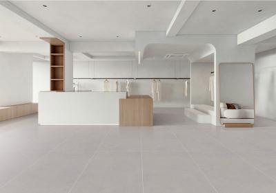 China Light Grey Matte Soft Glazed Porcelain Tiles 600x1200mm for sale