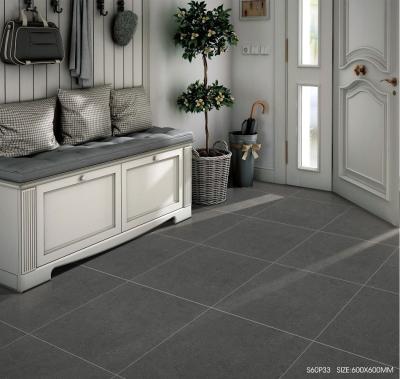 China 600x1200mm Dark Gray Matt Porcelain Tile for Bathroom and Bedroom for sale