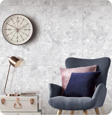 China Light Grey 750x1500mm AAA Grade Terrazzo Porcelain Tile for sale