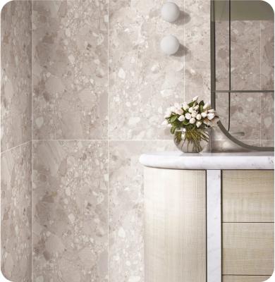 China 600x1200mm AAA Grade Matt Terrazzo Porcelain Tile for Indoor Floor for sale
