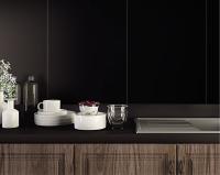 China Black Glazed Porcelain Wall Tiles 600x1200mm Indoor AAA Grade for sale