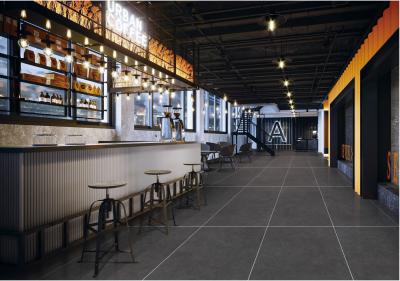 China Deep Gray 48x24 Starry Glaze Porcelain Tile Antibacterial Floor for sale