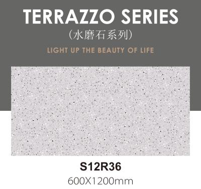 China 600x1200mm Acid-Resistant Terrazzo Porcelain Floor Tiles for sale
