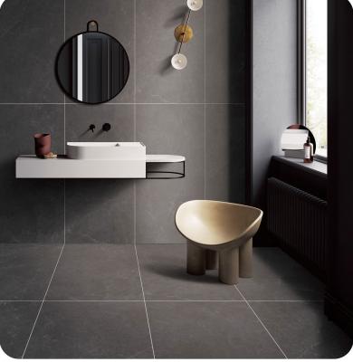 China Non-Slip Dark Gray Porcelain Floor Tile 600x1200mm AAA Grade for sale
