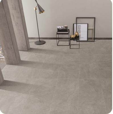 China 600x1200mm Gray Glazed Porcelain Floor Tiles 0.5% W.A Clay AAA Grade for sale
