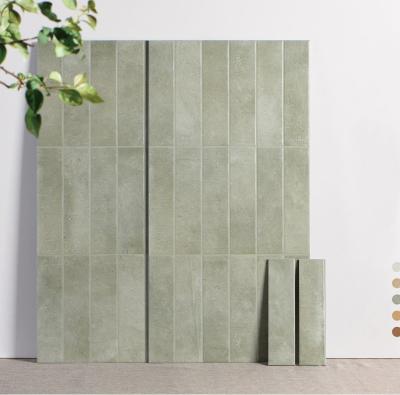 China Light Green Modern Ceramic Wall Tiles 400x800mm for sale