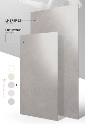 China Gray Baby Face Glazed Porcelain Floor Tiles 600x1200mm for sale