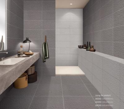 China Acid-Resistant Gray Porcelain Tiles 300x600mm for Walls and Floors for sale