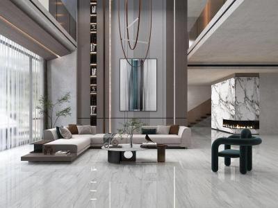 China 1200x1200mm White Polished Glazed Porcelain Tile 0.05% WA for sale