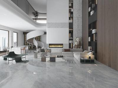 China Gray Polished Glazed Porcelain Tile 1200x1200mm Indoor Floor Wall for sale