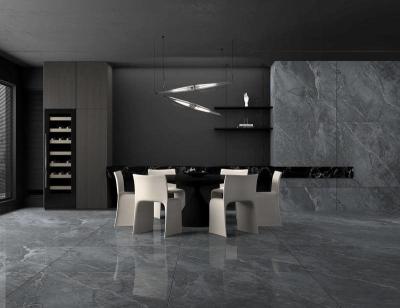 China Gray Polished Glazed Porcelain Tile 1200x1200mm for Bathroom Floor for sale