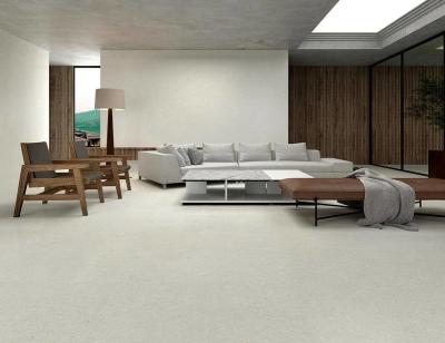 China Light Gray Soft Glazed Porcelain Tile 1200x1200mm Indoor Floor for sale