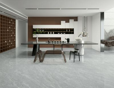 China 900x1800mm Polished Glazed Porcelain Tile Grey Anti-Slip Indoor for sale