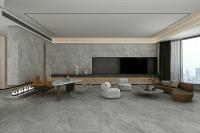 China Grey Polished Glazed Porcelain Tile 900x1800mm Indoor Floor Wall for sale