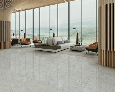 China Grey Polished Glazed Porcelain Tile 900x1800mm 0.5% WA Anti-Slip for sale
